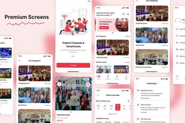 EventEase: Ultimate Event Organizer Finder & Booking App Template 🎉📅 - Code Creeks